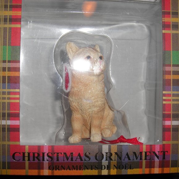 Sandicast | Holiday | Sandicast Christmas Ornament Ginger Tabby ...